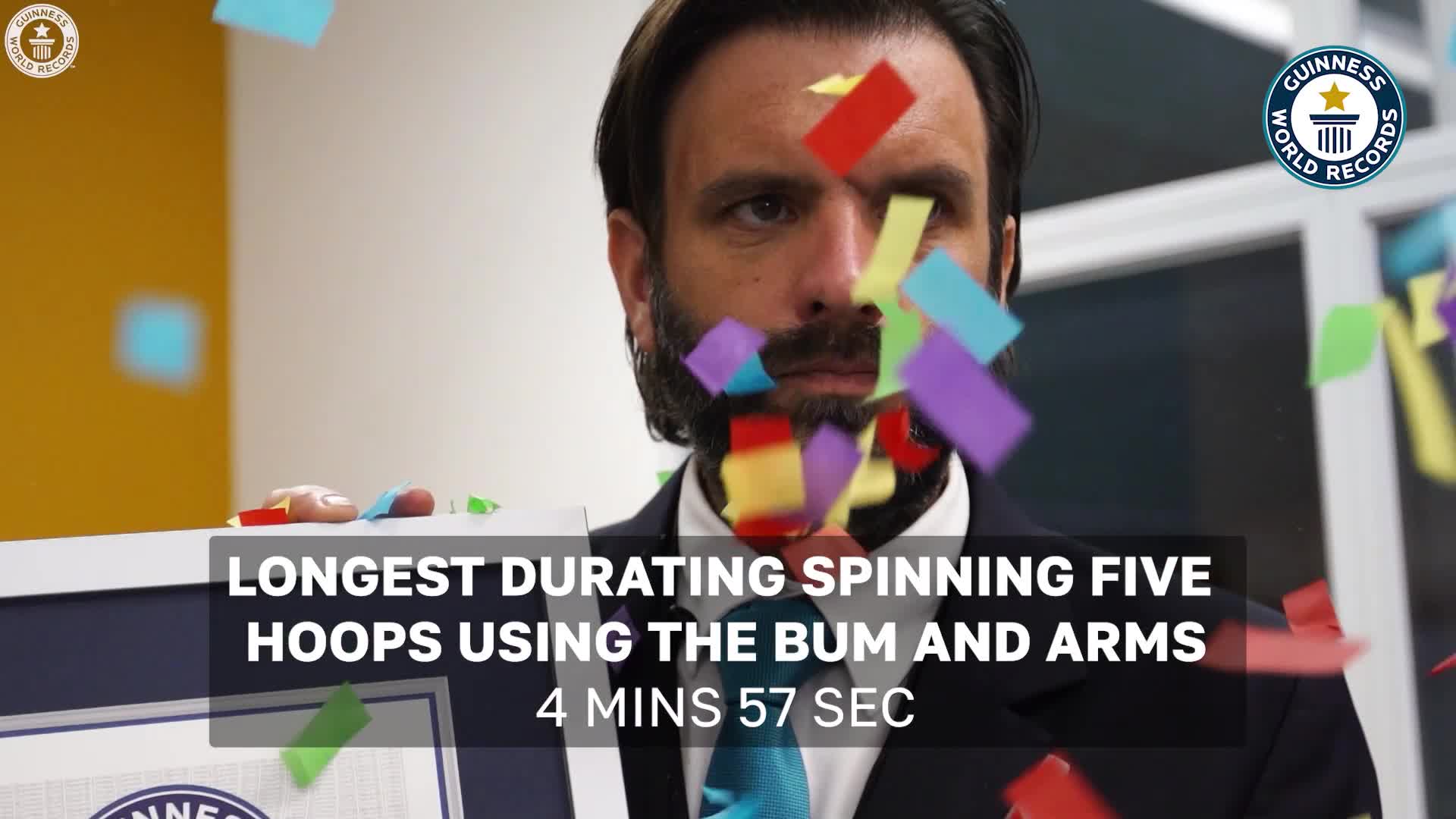 Andrea M bricht einen weiteren Hula Hoop Weltrekord