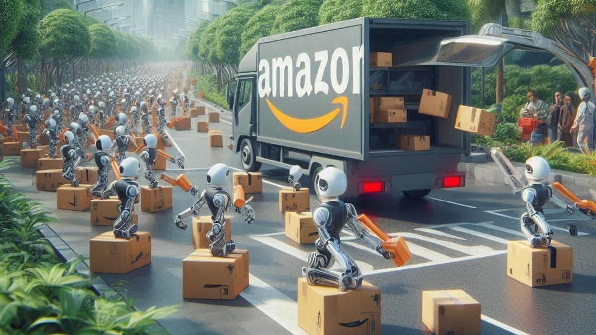 Amazon is using 7 lakh robots to do variety of tasks alongside human ...