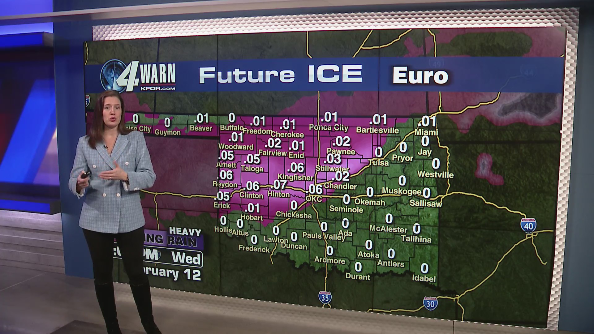 Meteorologist Emily Sutton tracks the latest on icy road conditions ...