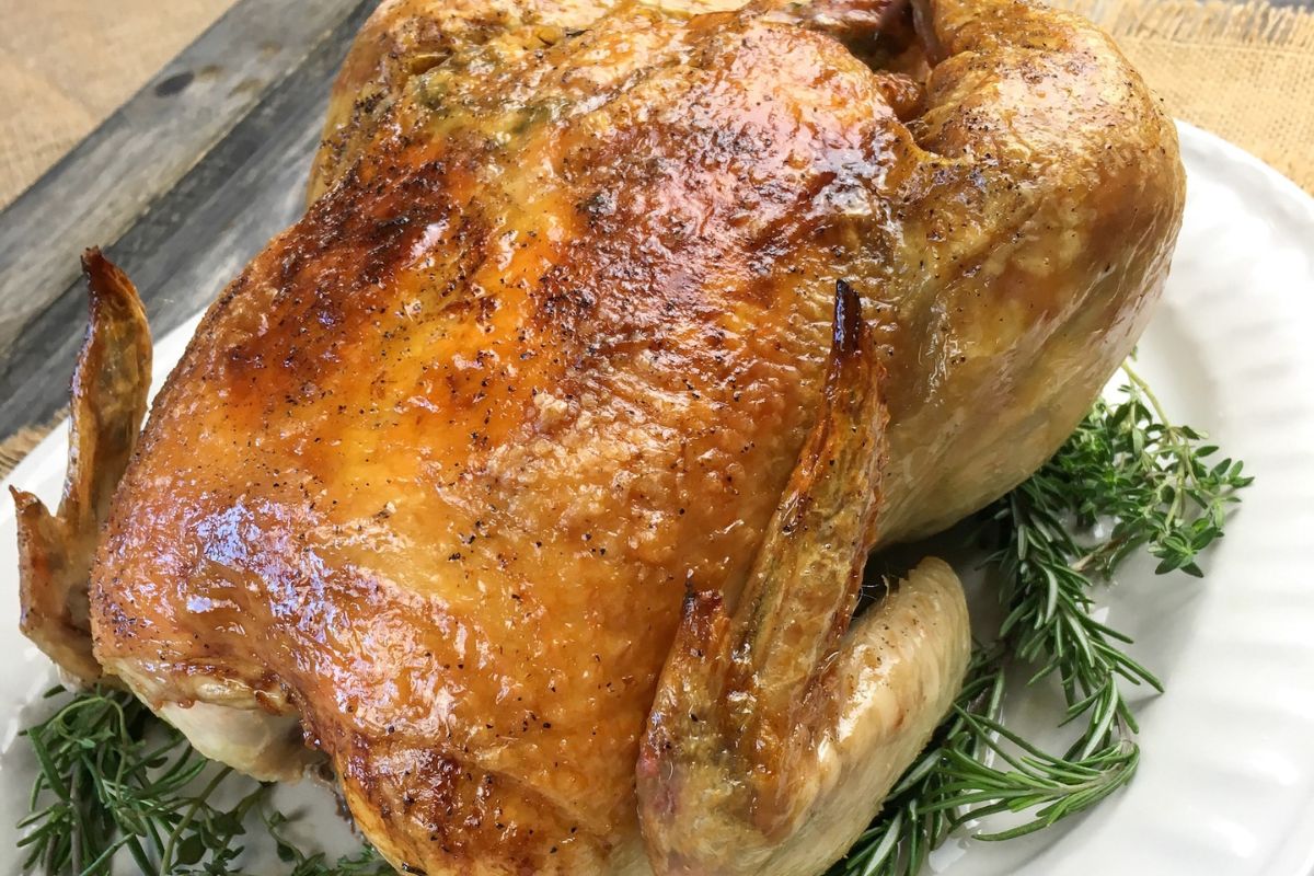 Oven Roasted Whole Chicken with Fresh Herbs