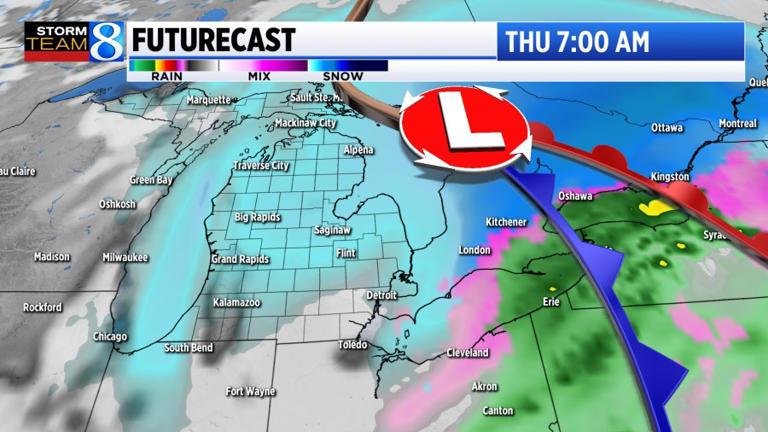 Winter storm arrives Wednesday afternoon