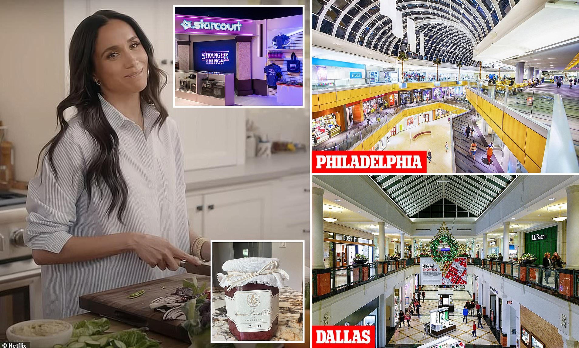 The suburban malls where Meghan will hawk American Riviera Orchard
