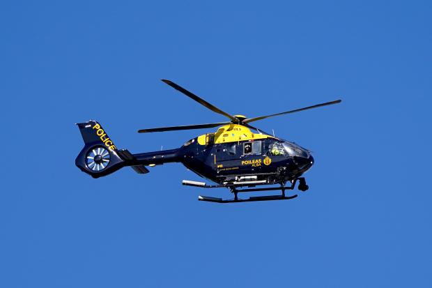 Police helicopter deployed to two incidents overnight in Warrington