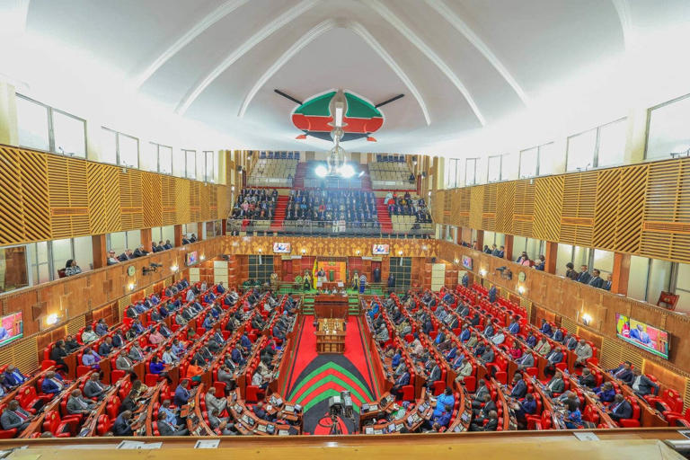 Chaos in Parliament as Azimio Takes Over Majority Side