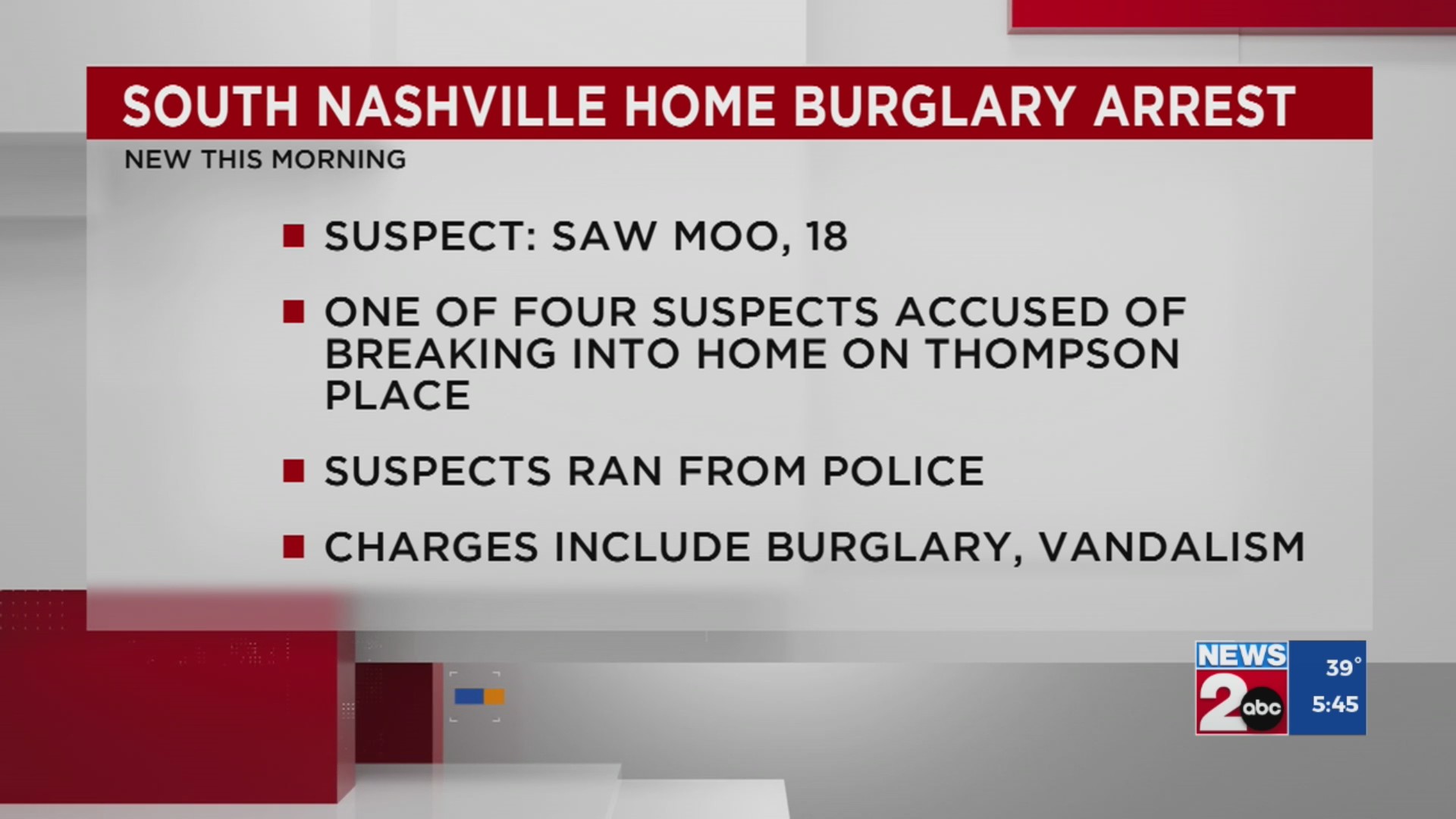 Teen charged after South Nashville home invasion