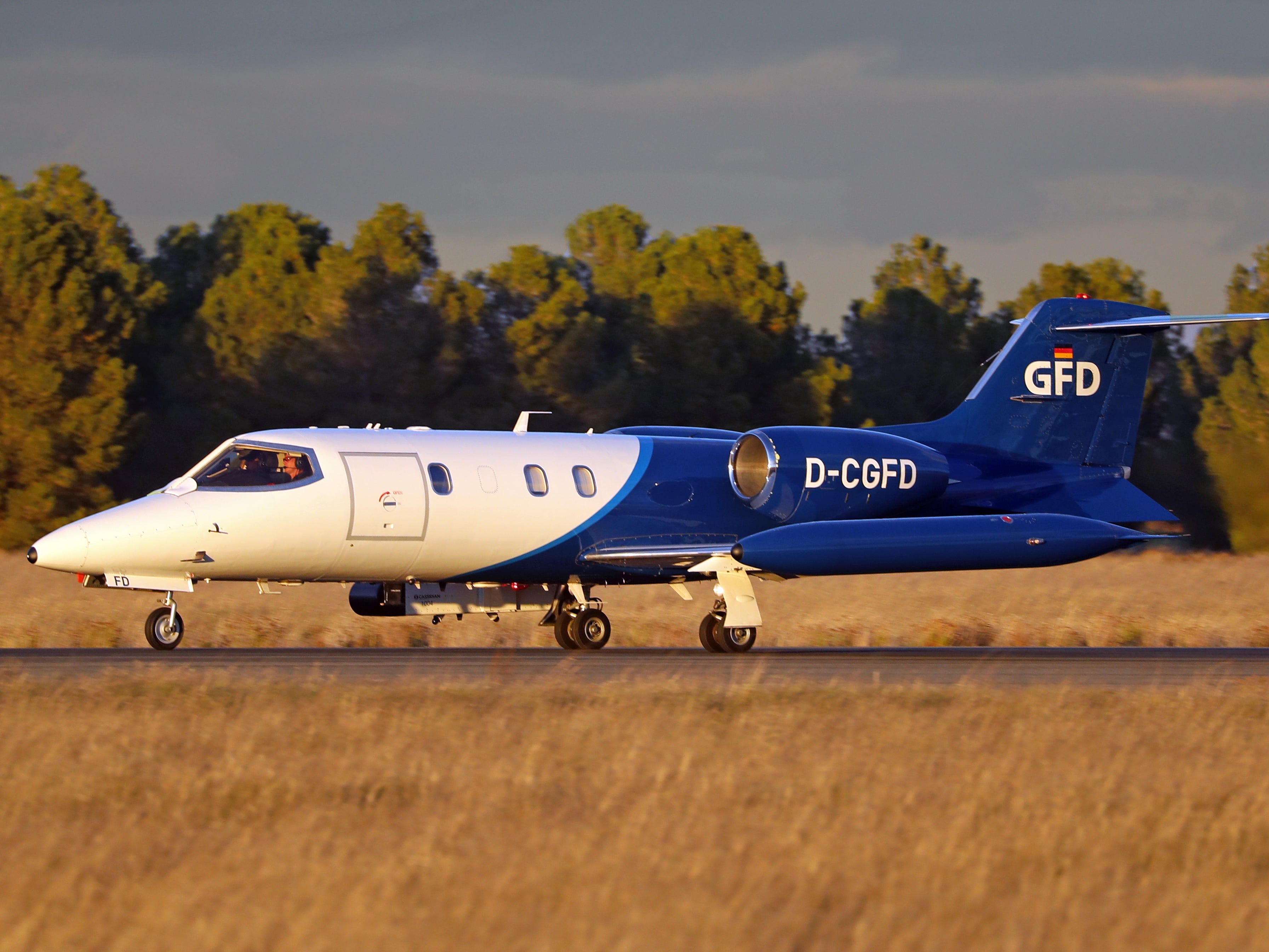 A celebrity's private jet crashed into a parked plane on the runway ...