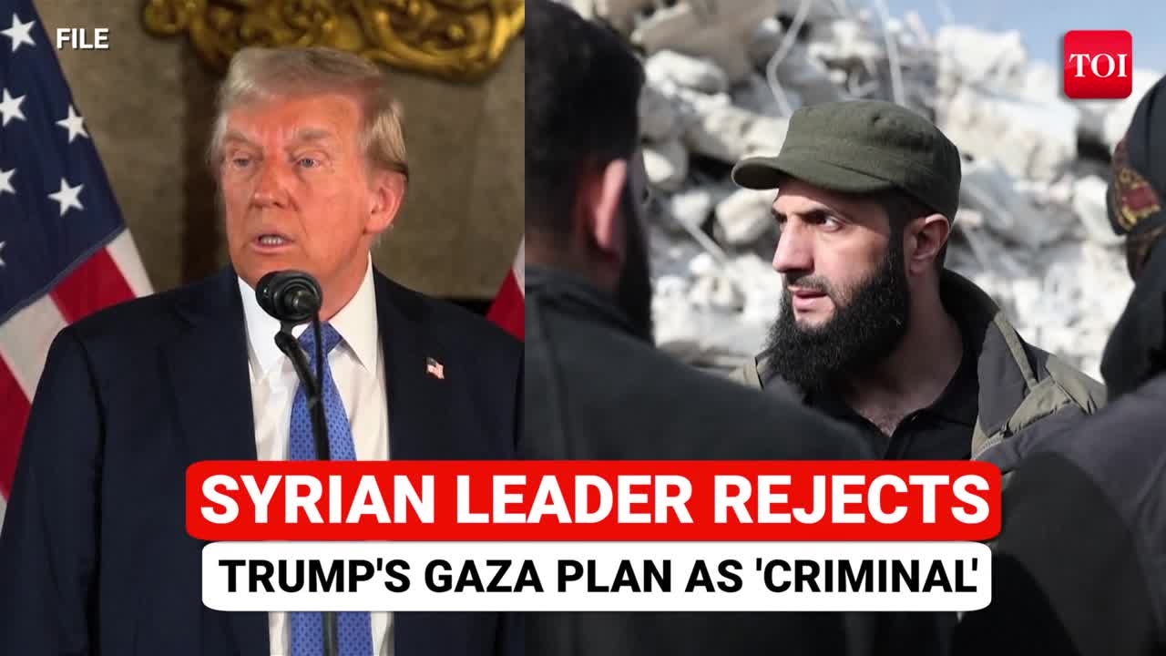 'Trump Plan Criminal, Will Fail': Syria's Jolani Declares War On U.S ...