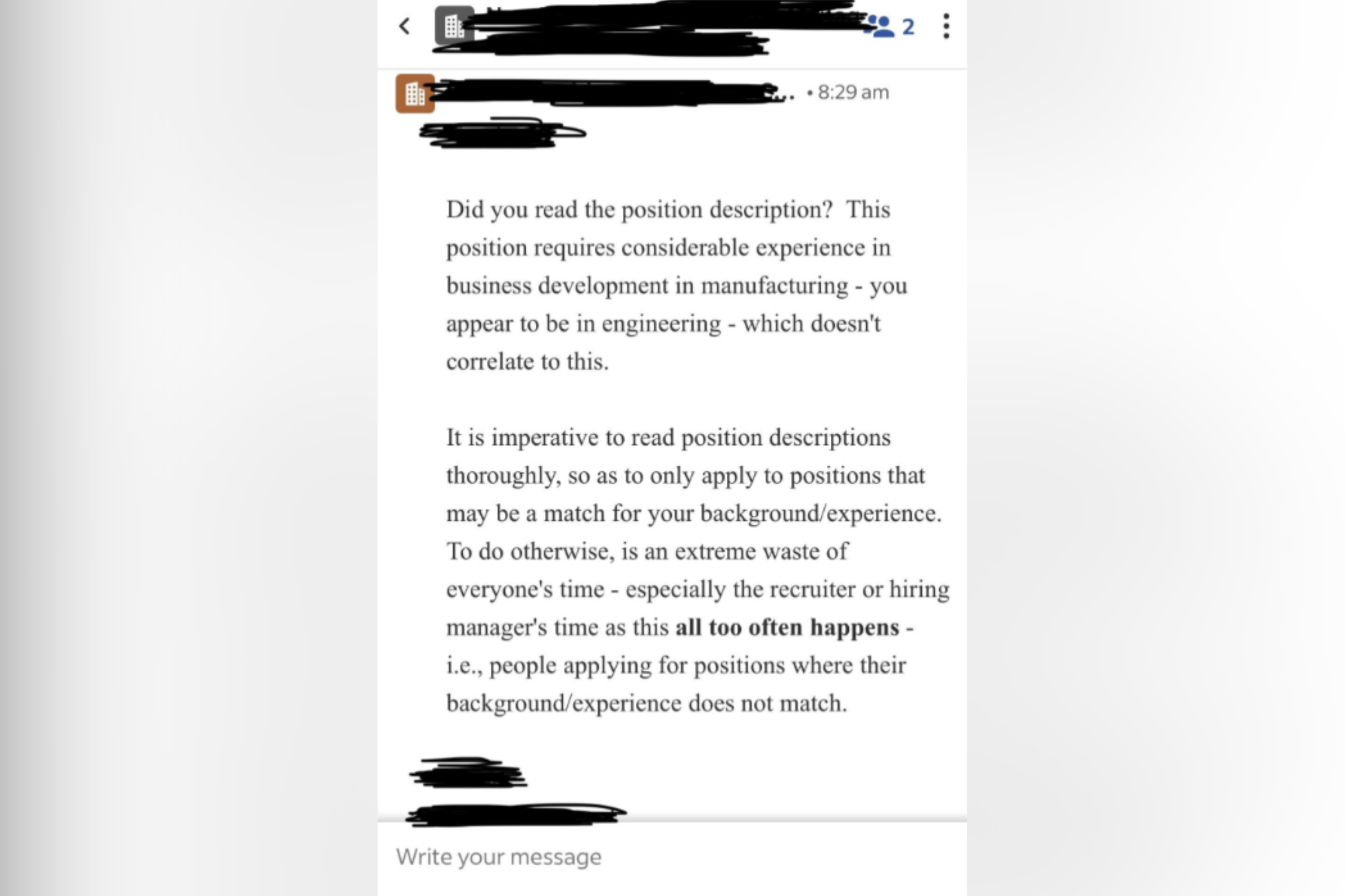 Internet Horrified by Recruiter's Response to Applicant: 'Rude and Cruel'