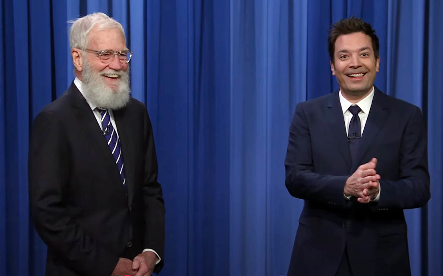 David Letterman makes surprise appearance on ‘Tonight Show’ for 1st ...