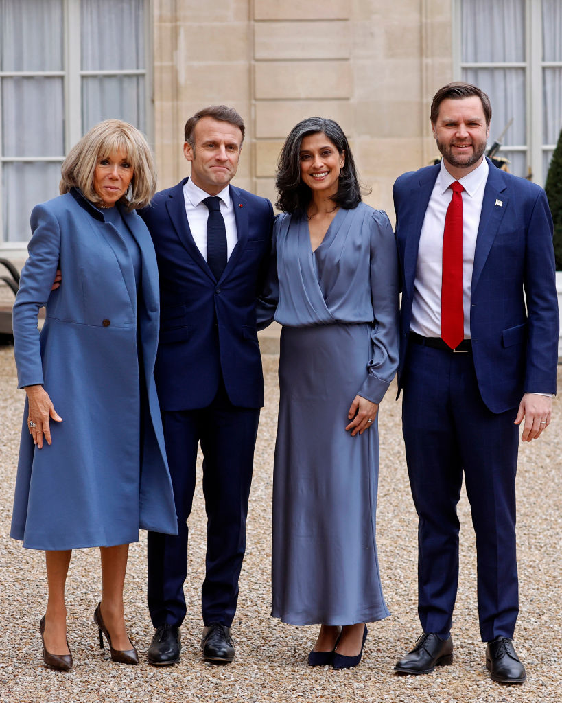 JD Vance's Wife Usha Wears Favorite Daughter Dress With Pleated Details ...