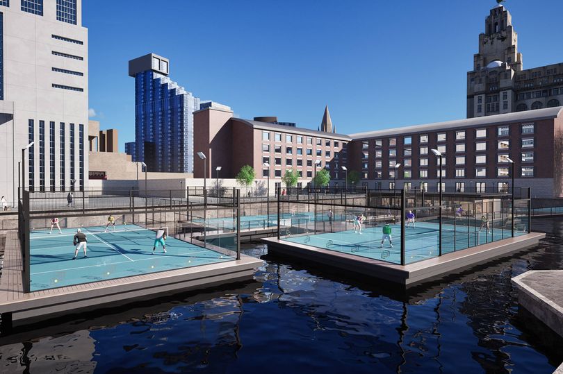 UK's first floating Padel courts set for Liverpool Waters