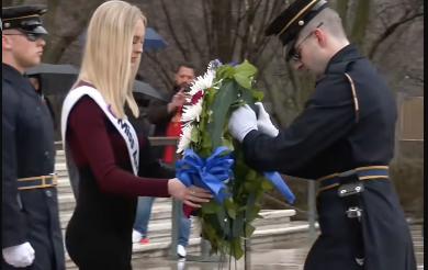 Miss America USAF 2nd Lt. Madison Marsh Honors Fallen at Arlington (2024)