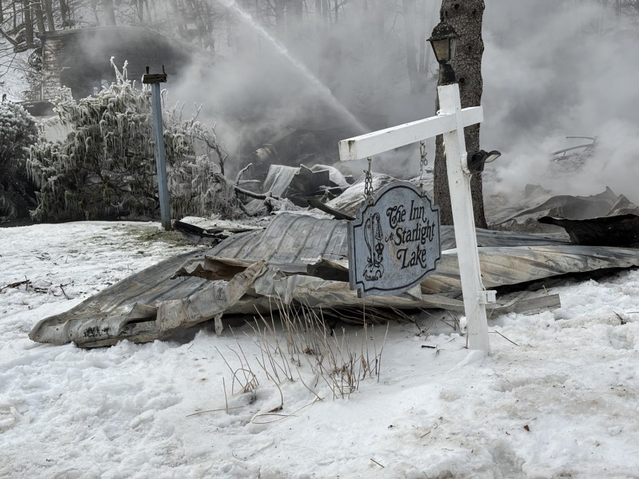 Fire destroys historic inn