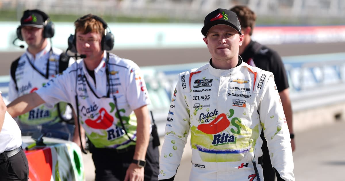 Justin Haley, Spire Motorsports unveil wild denim-button-down firesuit ...