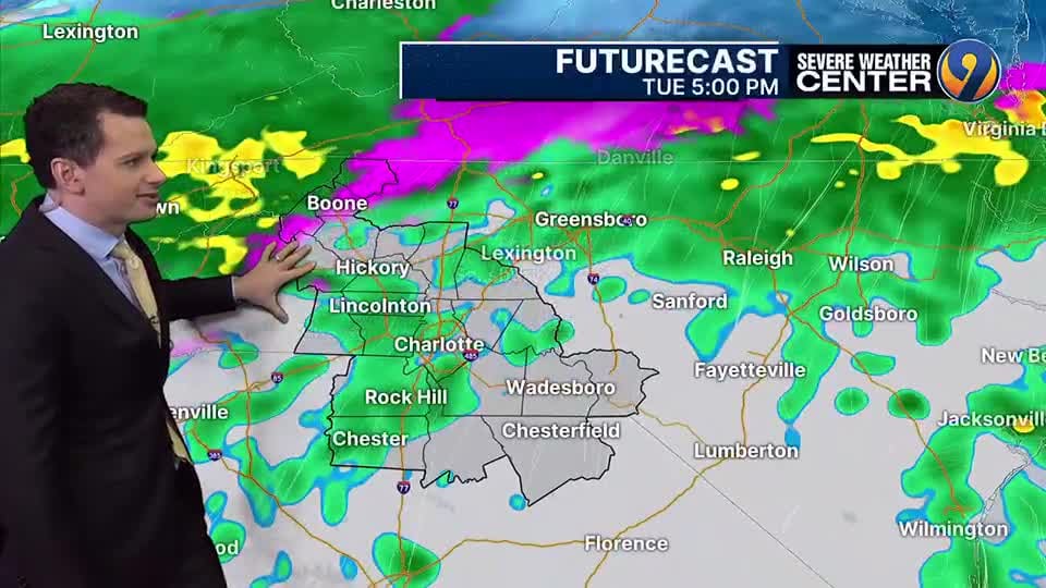 Tuesday afternoon forecast update with Meteorologist Joe Puma