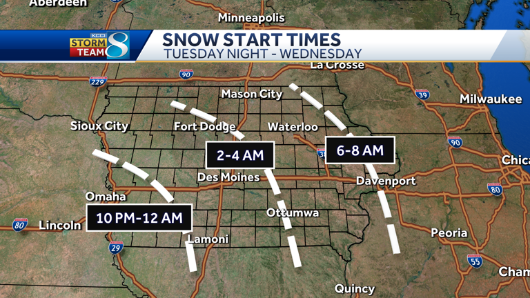 Iowa weather: Recapping Wednesday's snowstorm