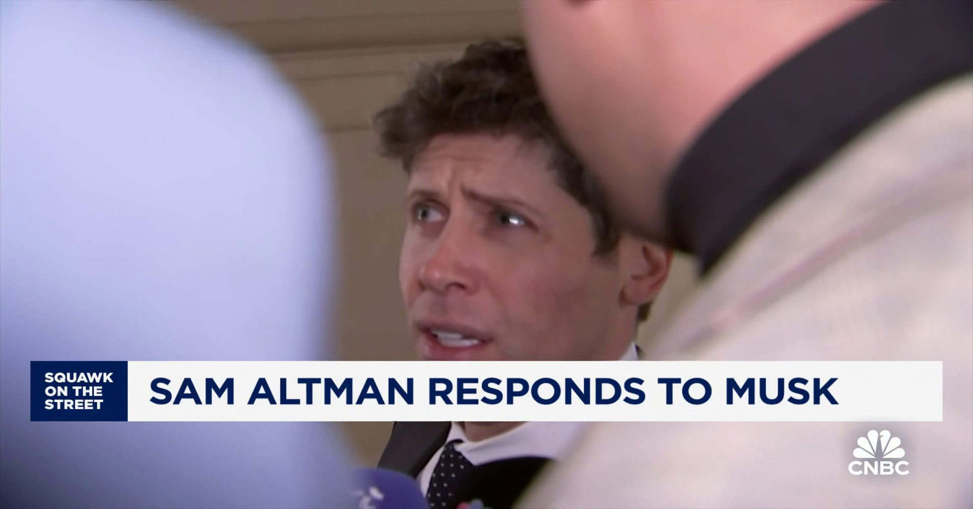Sam Altman on Elon Musk's OpenAI bid: He's trying to slow down a competitor Sam Altman on Elon Musk's OpenAI bid: He's trying to slow down a competitor