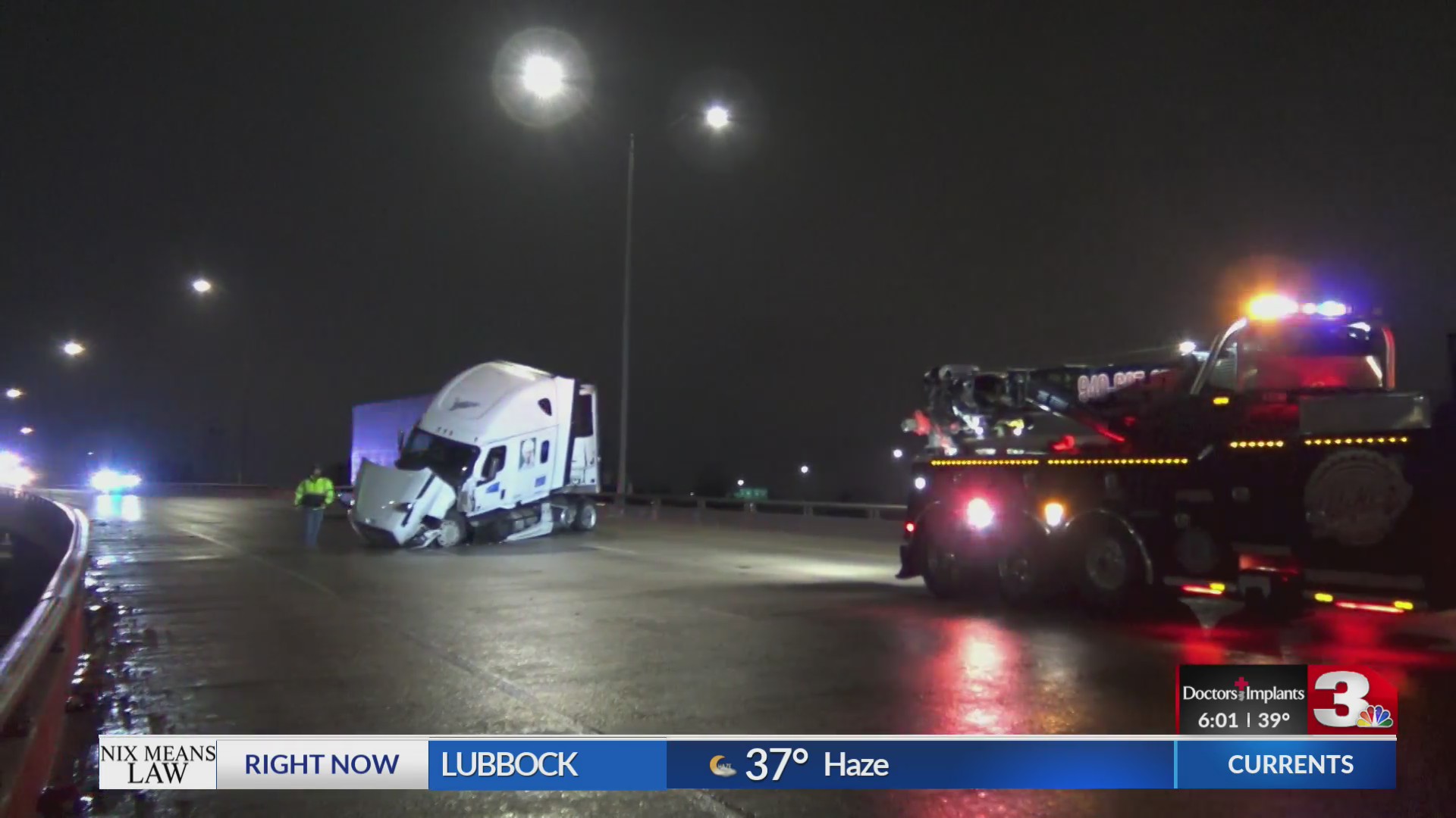 Semi crash on Lloyd Ruby 2/11/25