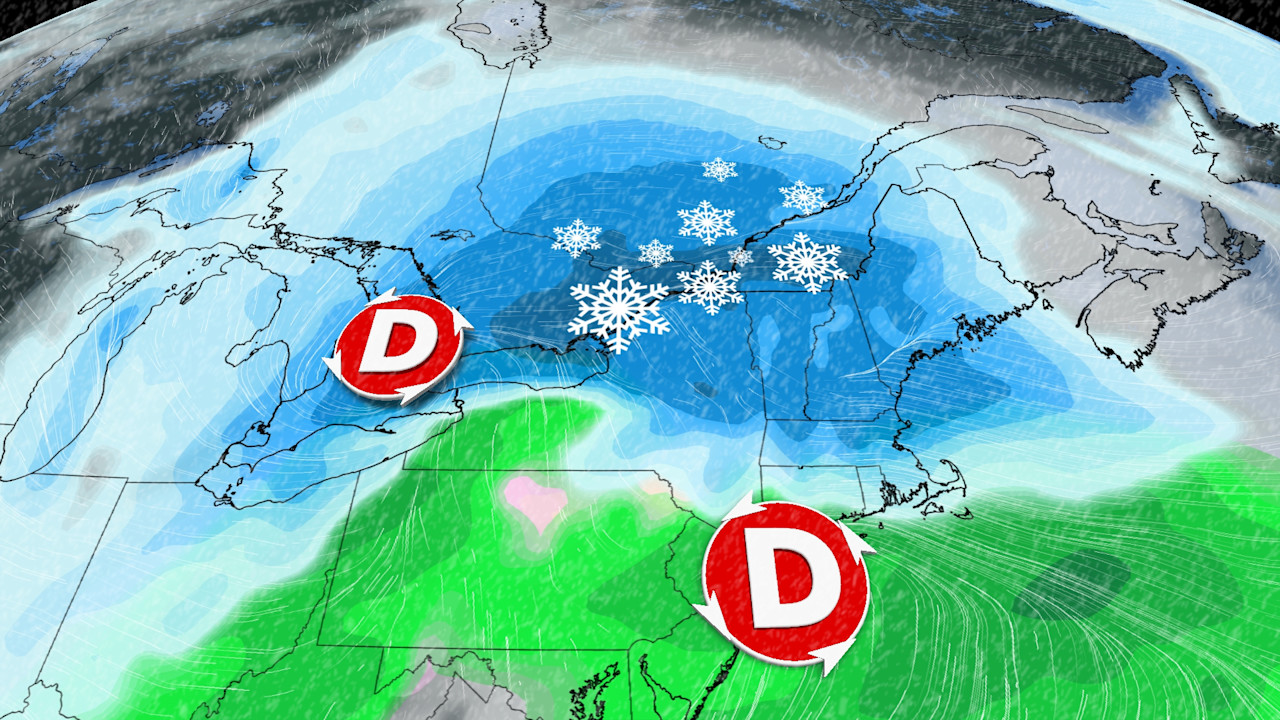 Tempête : les quantités de neige revues légèrement à la hausse