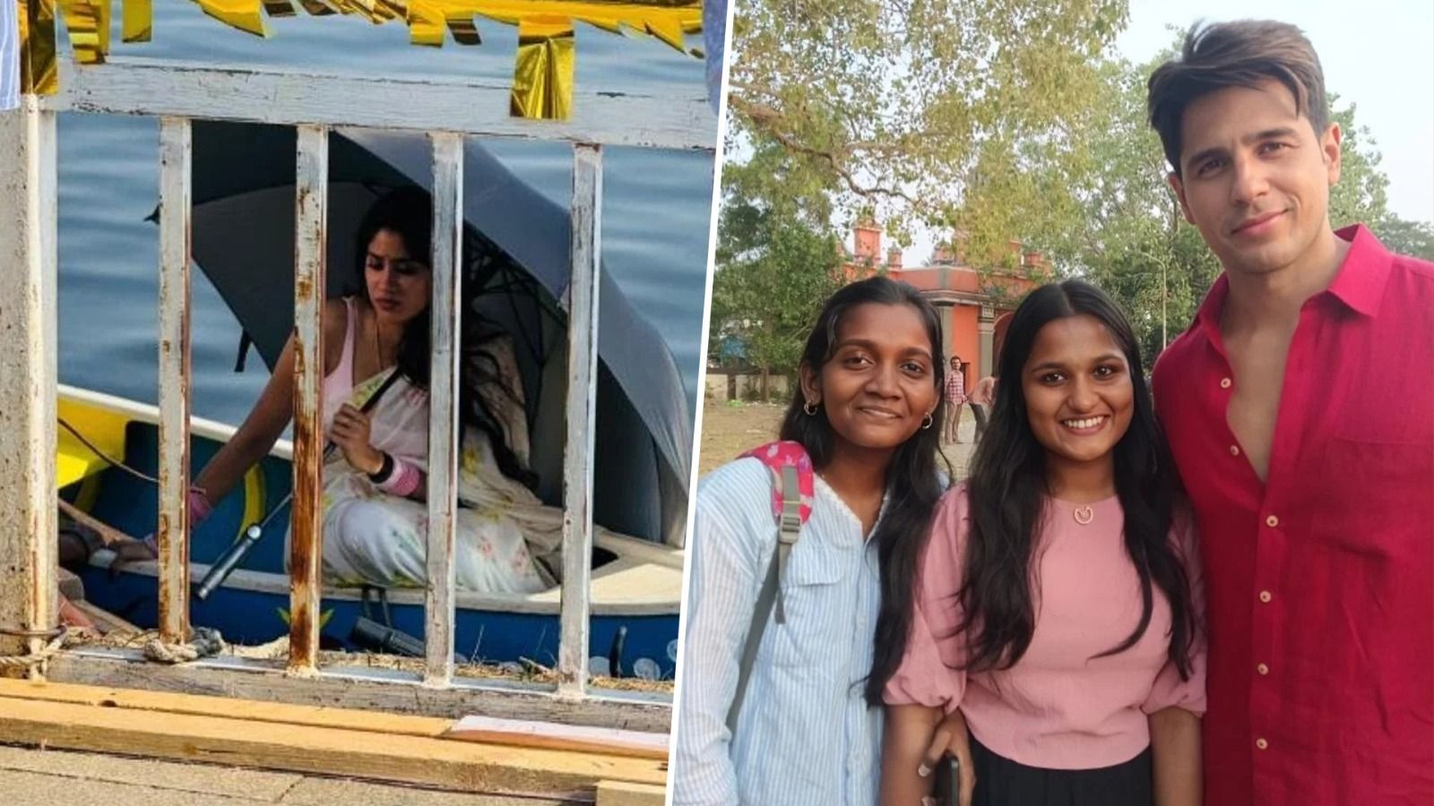 LEAKED: Sidharth Malhotra And Janhvi Kapoor Shoot A Romantic Boat Scene ...