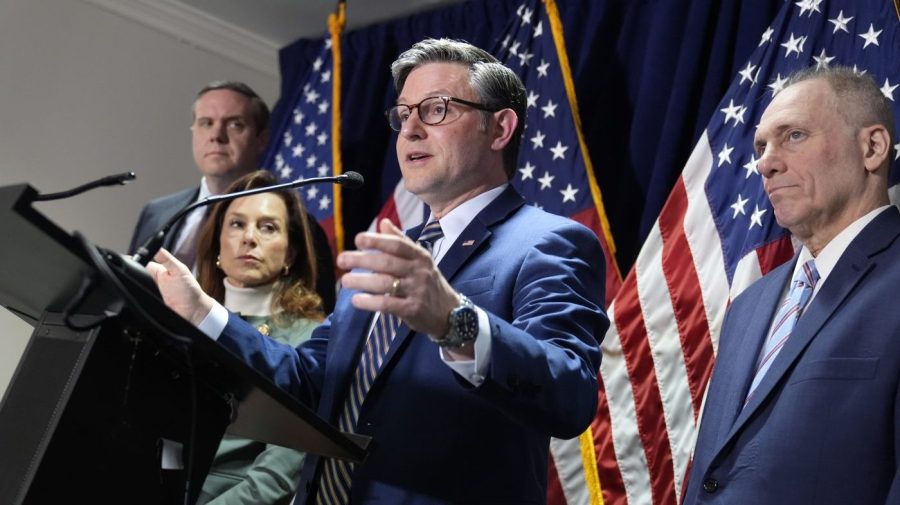 Watch: House Republicans give remarks with Trump agenda on shaky ground