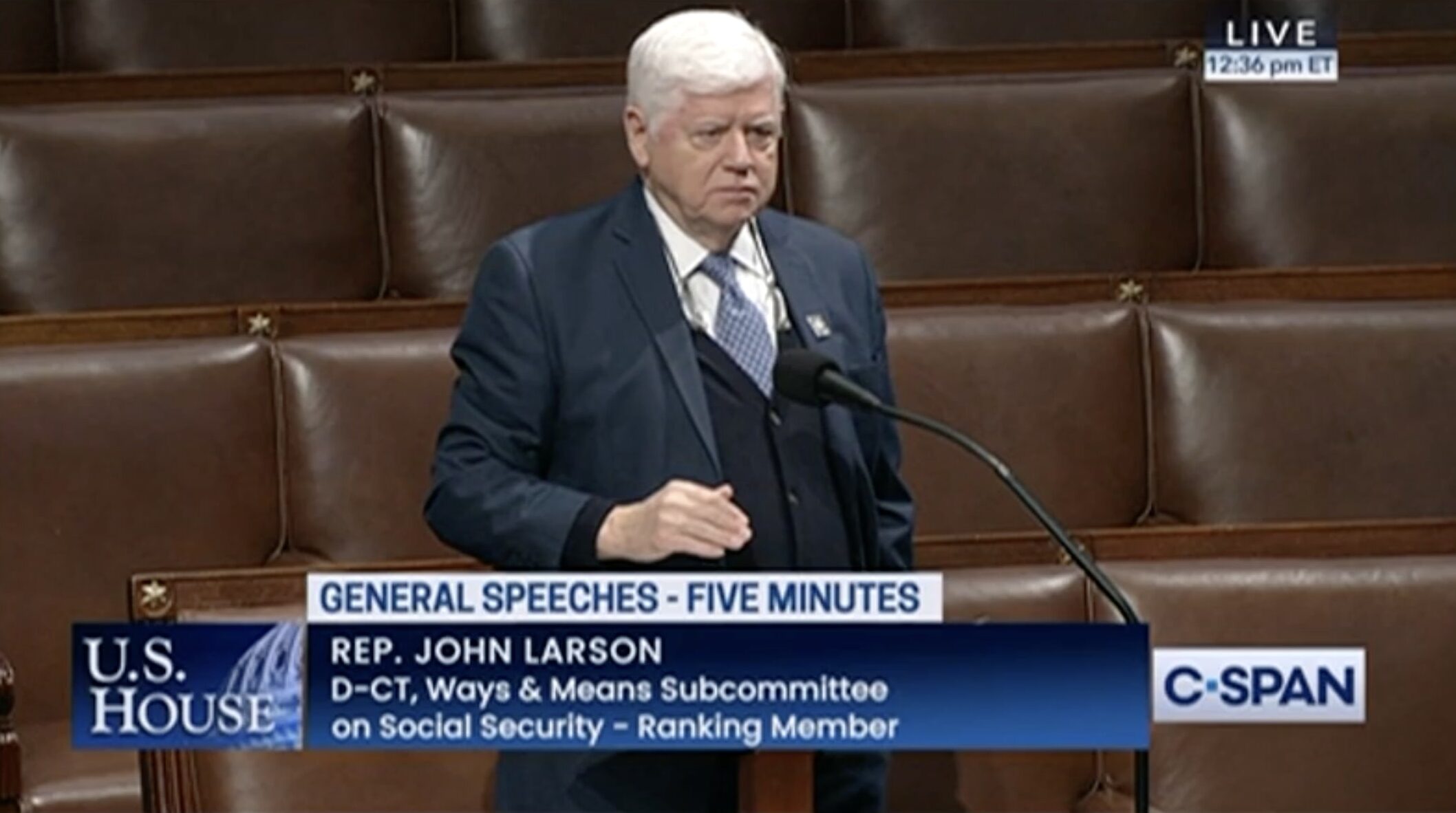 Rep. John Larson Suffers Frightening Episode On House Floor — Freezes ...
