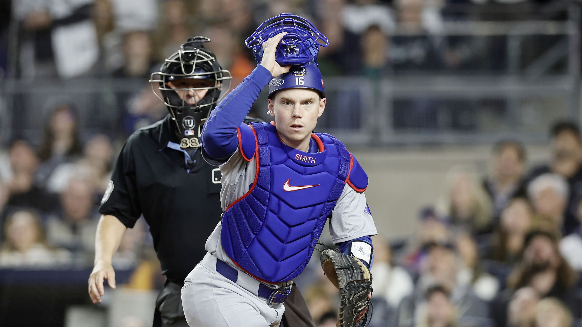 How many starts for Will Smith behind the plate in 2025?