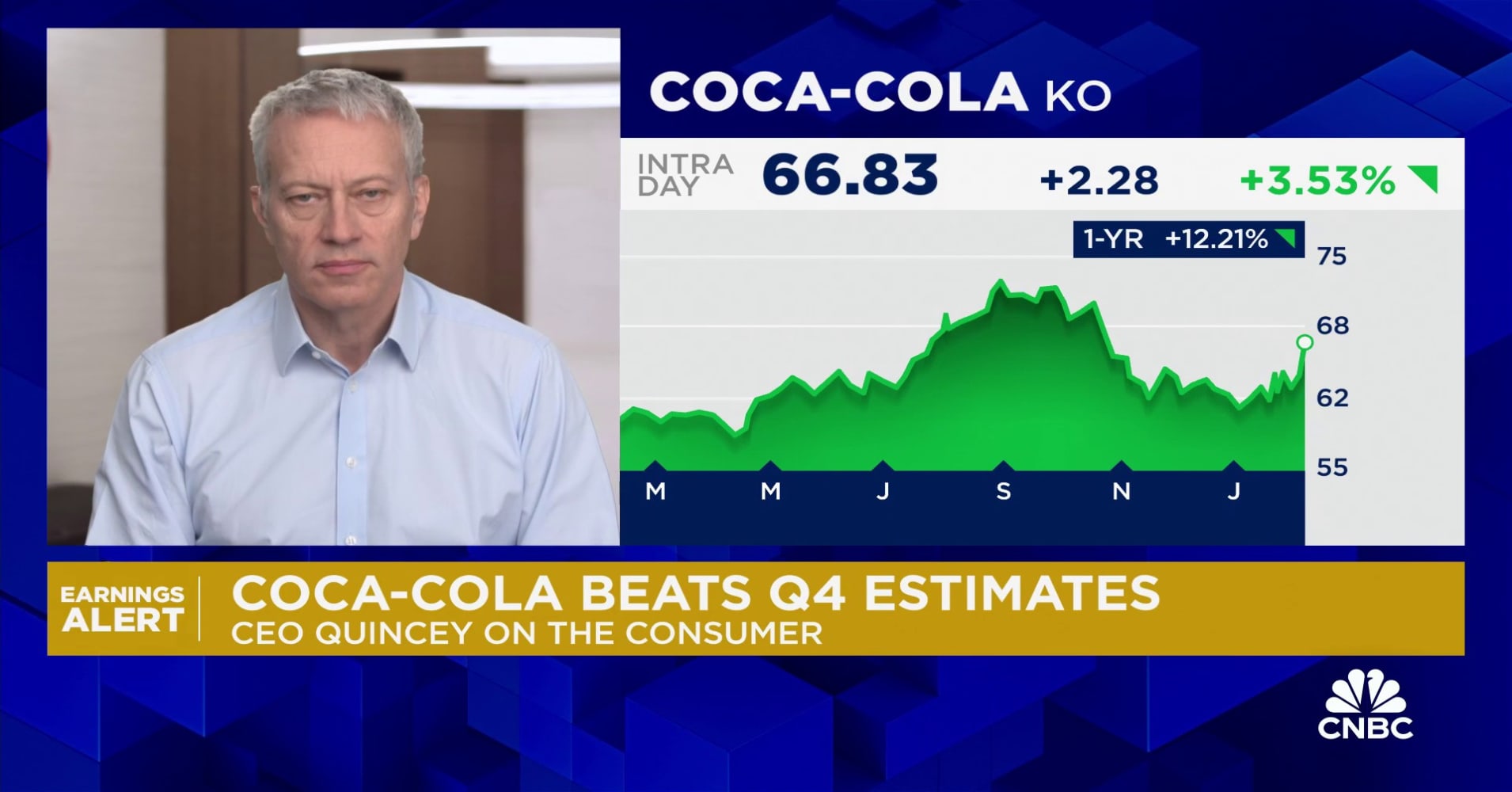 Aggregate consumer demand is still robust, says Coca-Cola CEO James Quincey