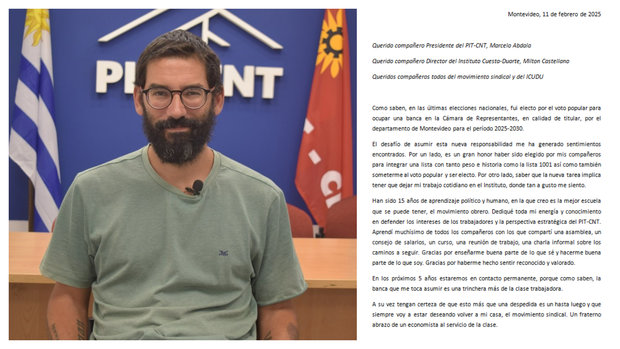 “Un economista al servicio de la clase”: carta de despedida de diputado ...