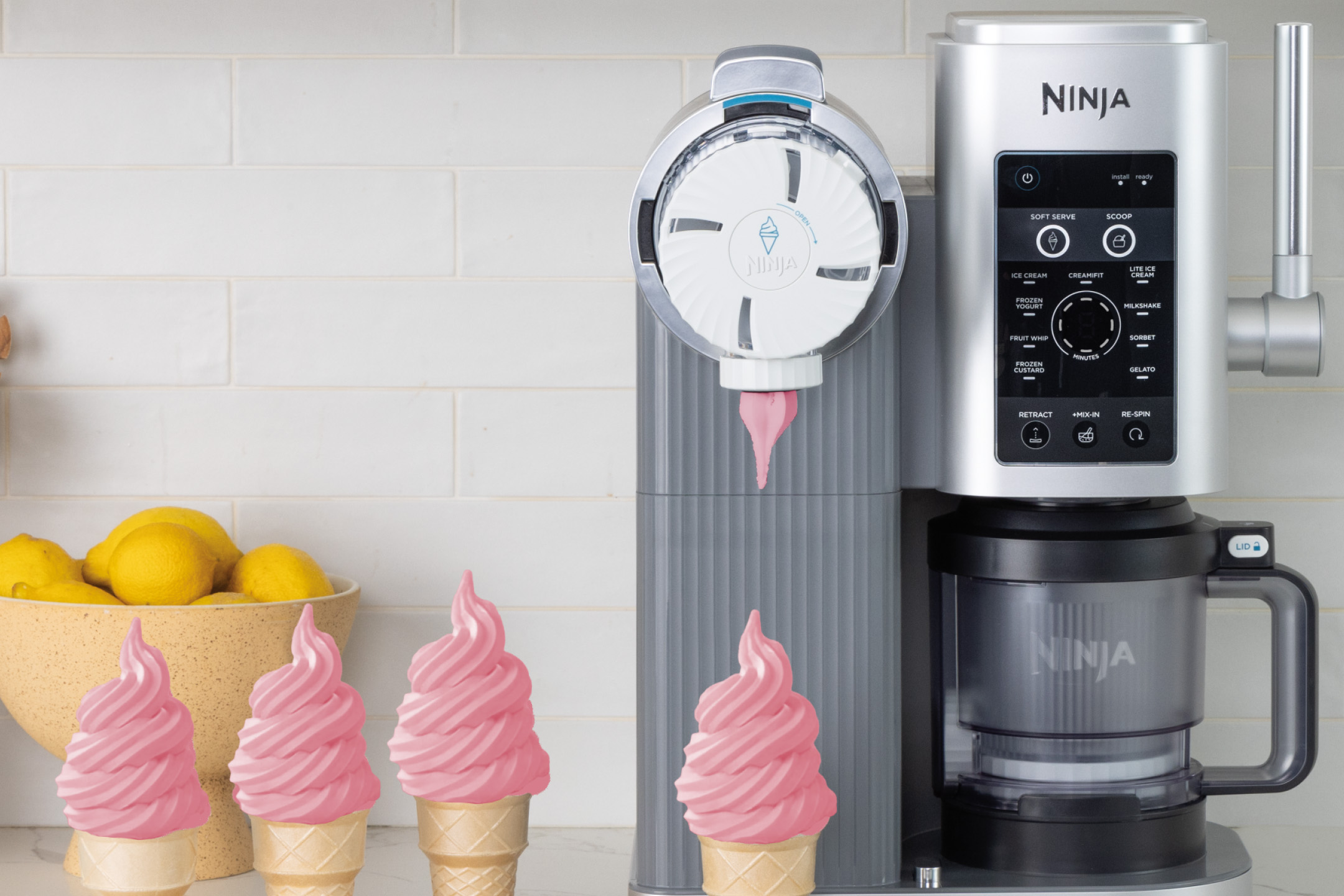 Ninja’s new ice cream machine delivers soft serve and hard scoops