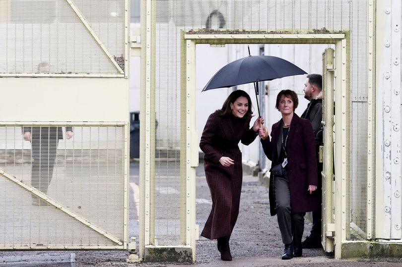 Princess of Wales visits Cheshire prison as inmates shout 'tell the truth'