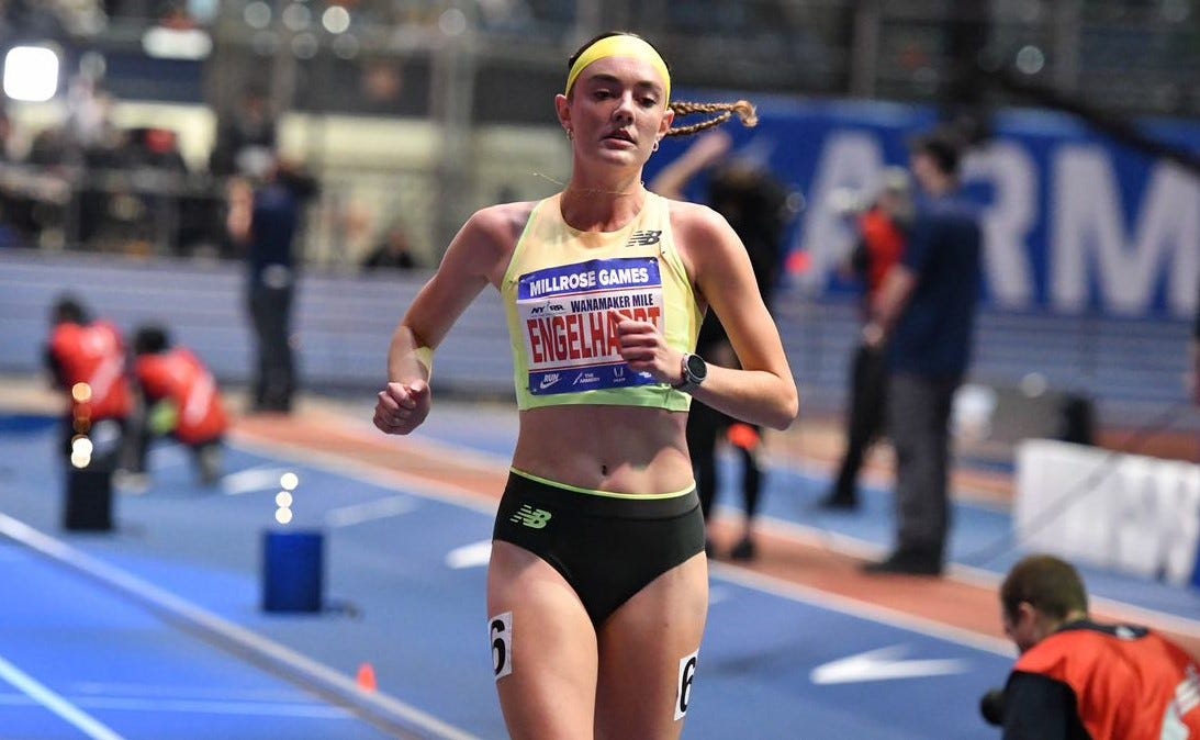 Sadie Engelhardt sets high school indoor mile record at Millrose Games ...