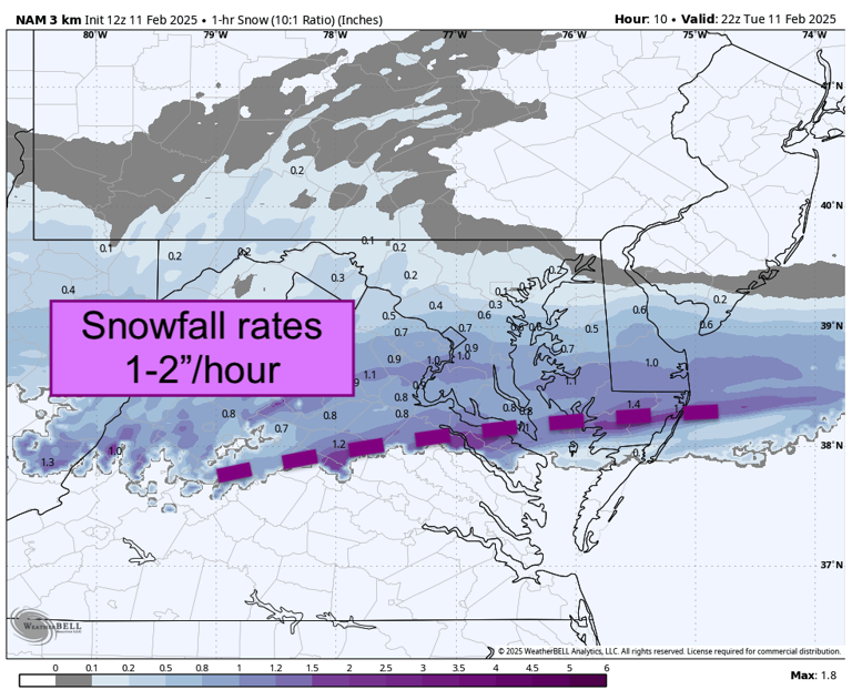 CWG Live updates: Snow to ease overnight, but could linger into Wednesday