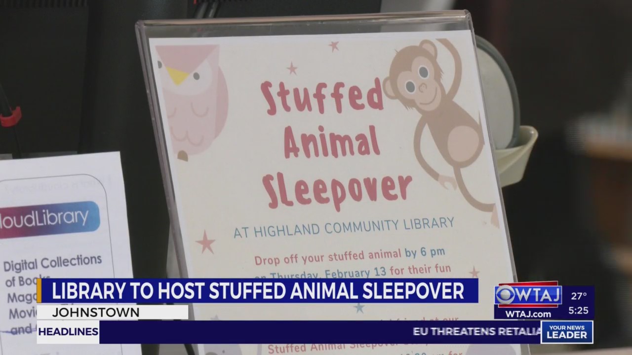 Library in Johnstown to host 'Stuffed Animal Sleepover' program for kids
