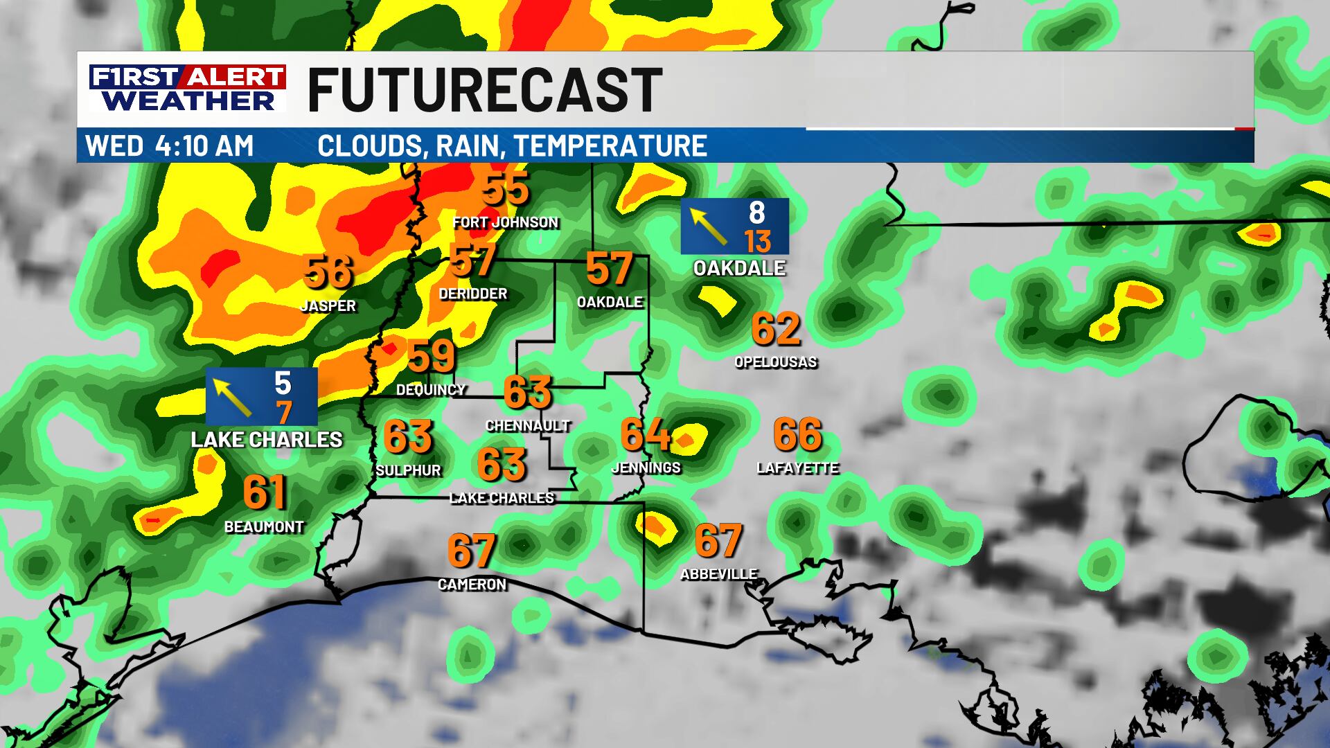 First Alert Forecast: More rain likely Wednesday