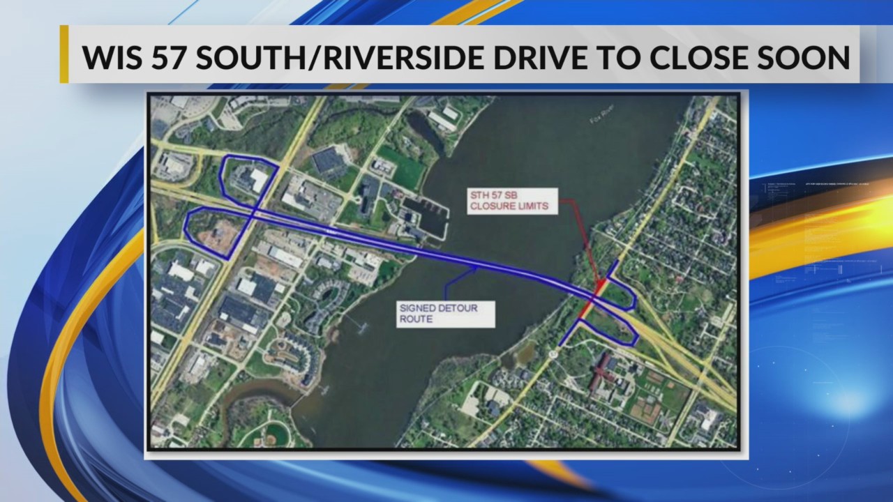 WIS 57 South/Riverside Drive to soon close for bridge repairs