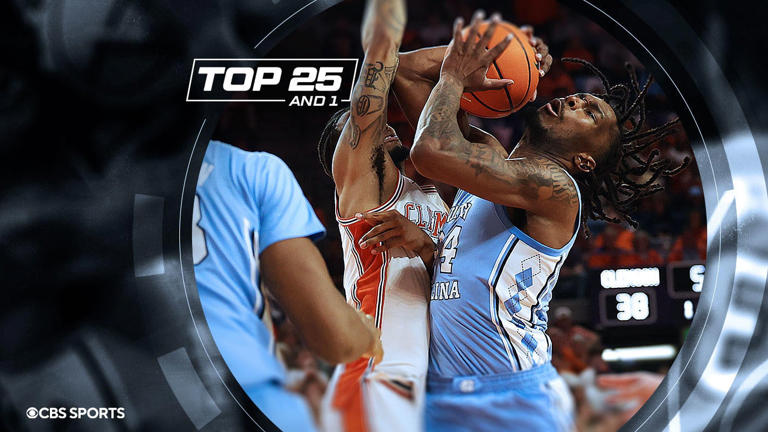 College basketball rankings: North Carolina falls to Clemson, in danger of missing NCAA ...