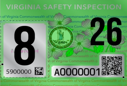 Virginia unveils newly designed state inspection stickers