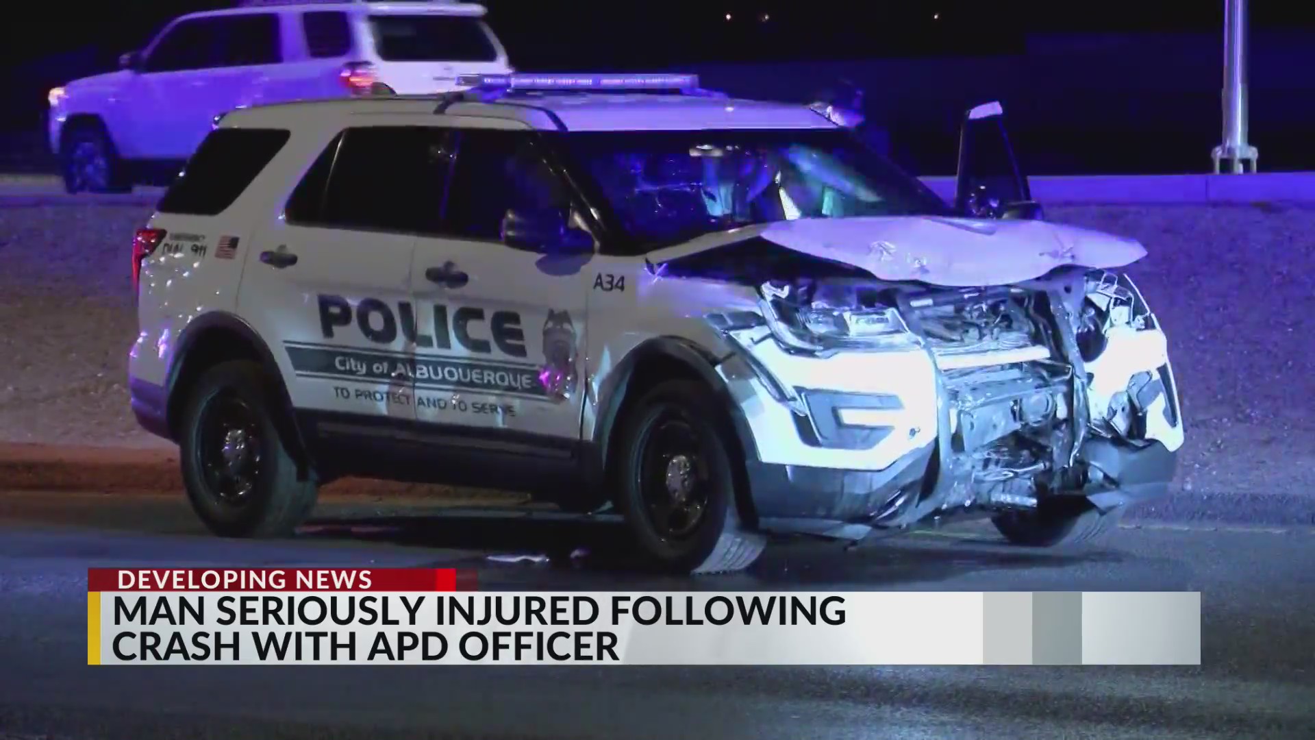 APD: Man seriously injured in crash involving Albuquerque police officer