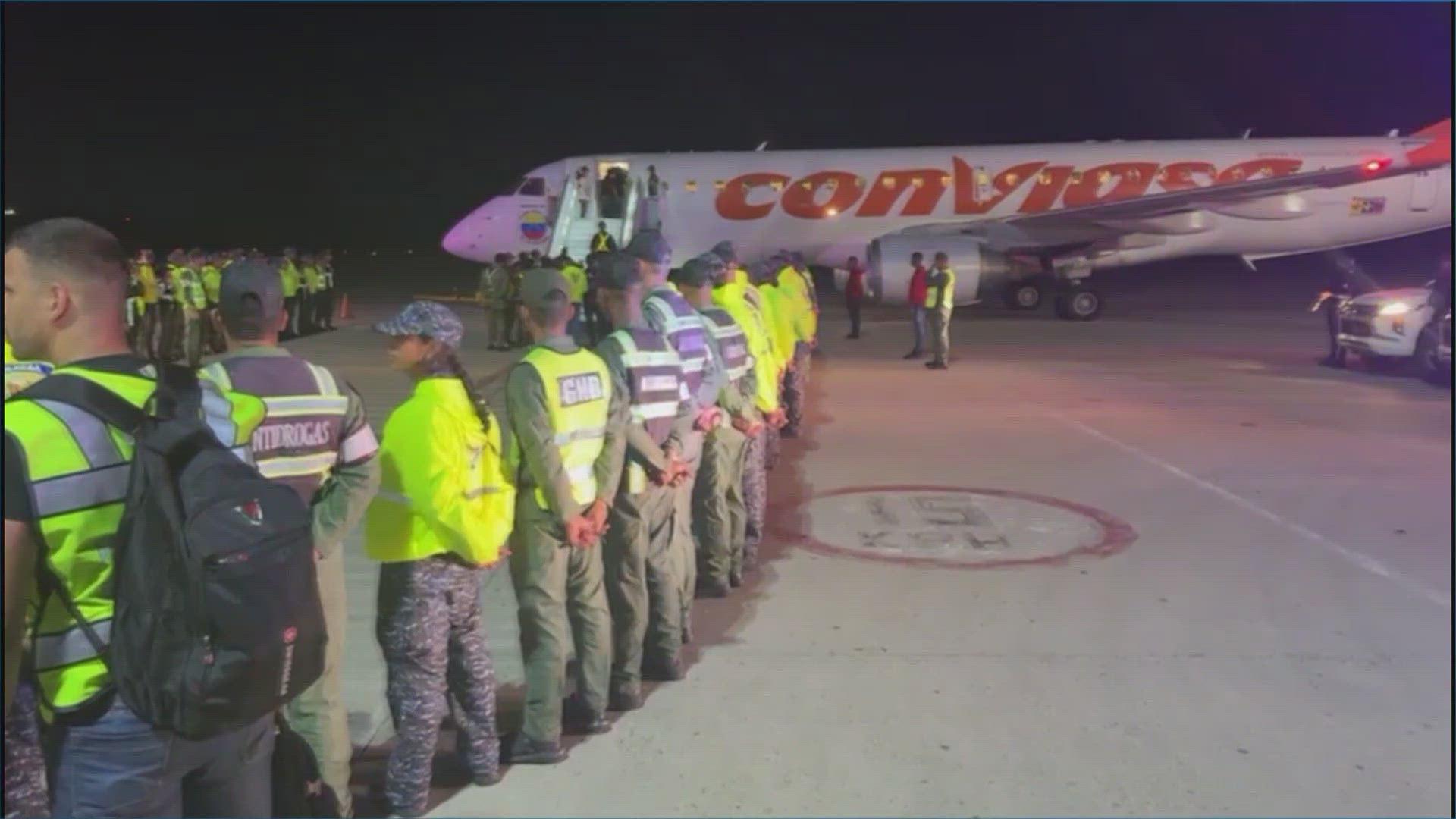 First deportation flight from U.S. lands in Venezuela as Trump enforces ...