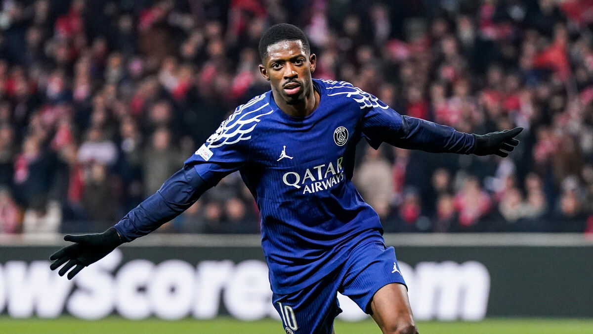 Brest-PSG : les images du doublé d’Ousmane Dembélé