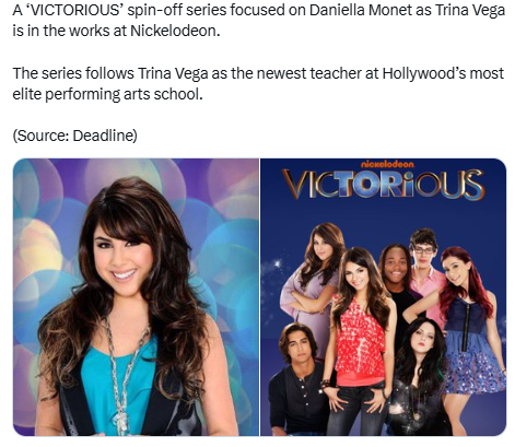 Daniella Monet returns as Trina Vega in exciting Victorious spin-off