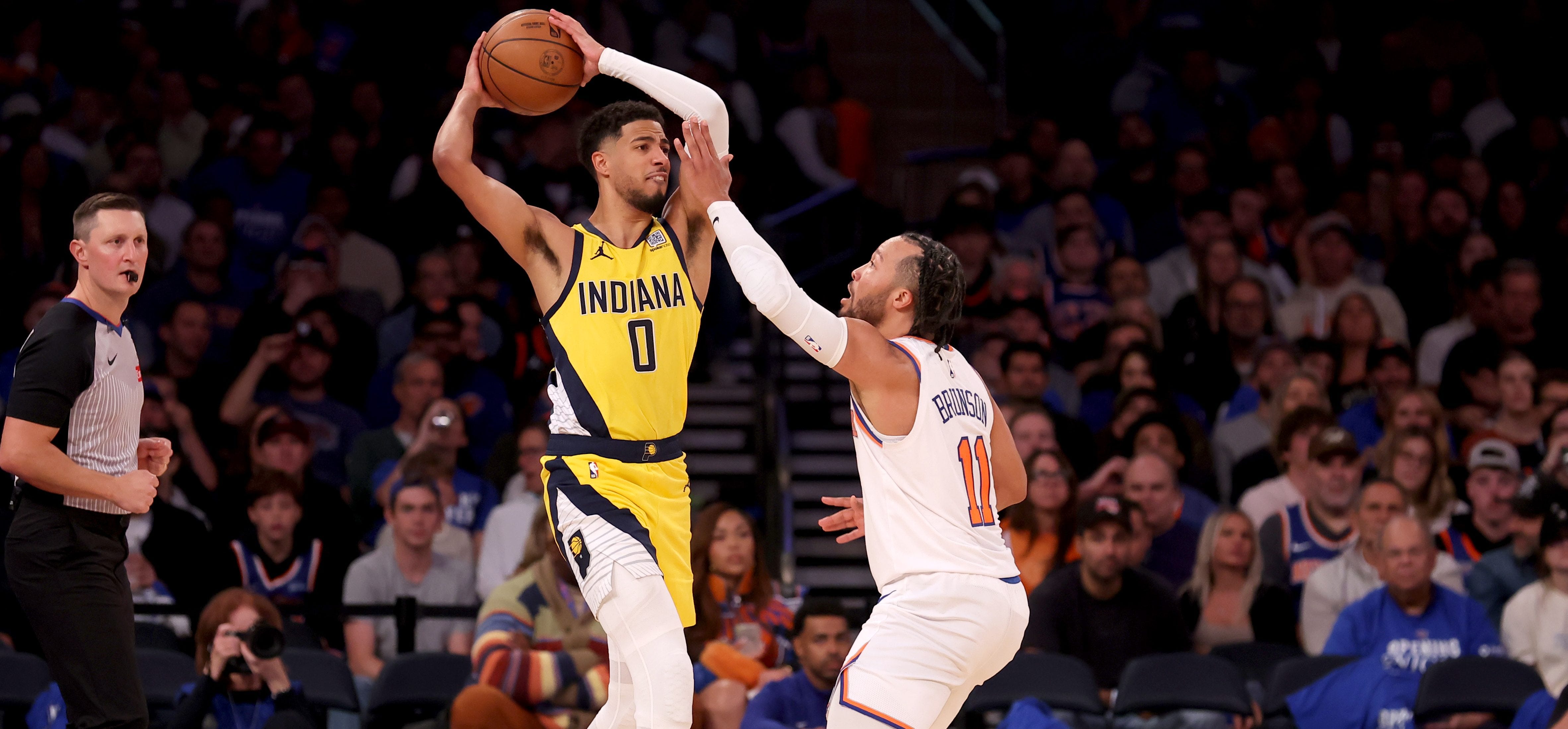 No script needed. Tyrese Haliburton, Jalen Brunson ready for playoff ...