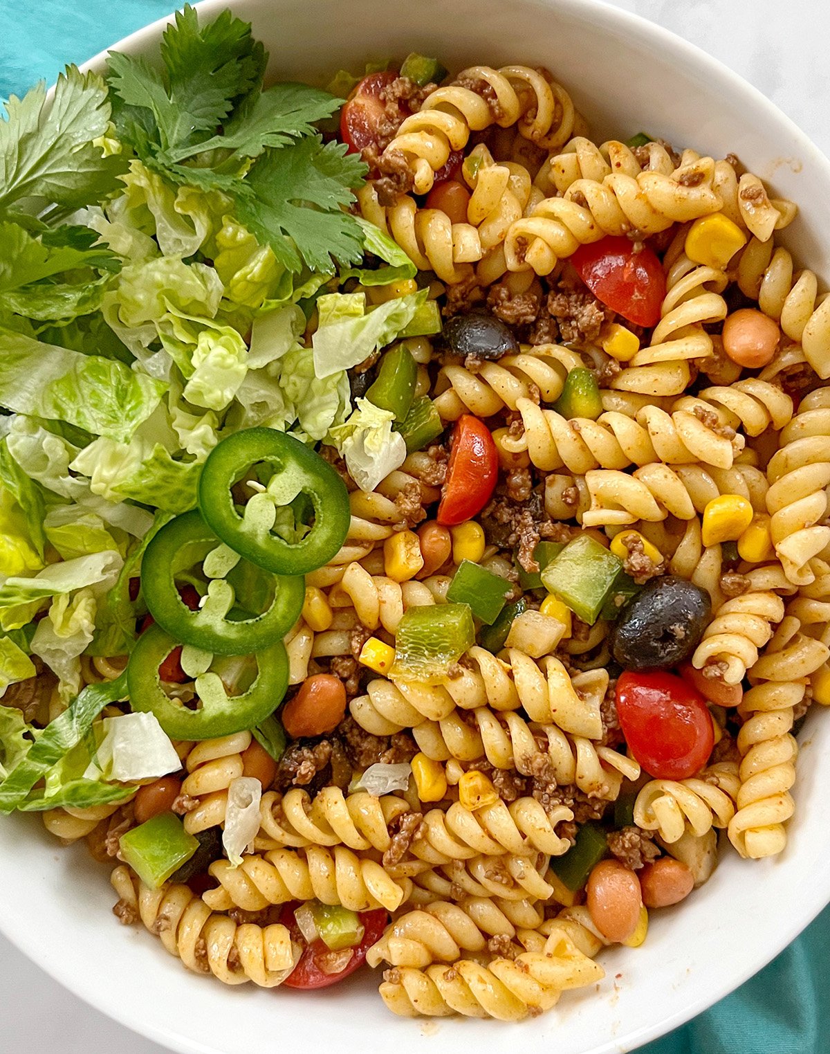 How to Make a Delicious Taco Pasta Salad Without Any Dairy!