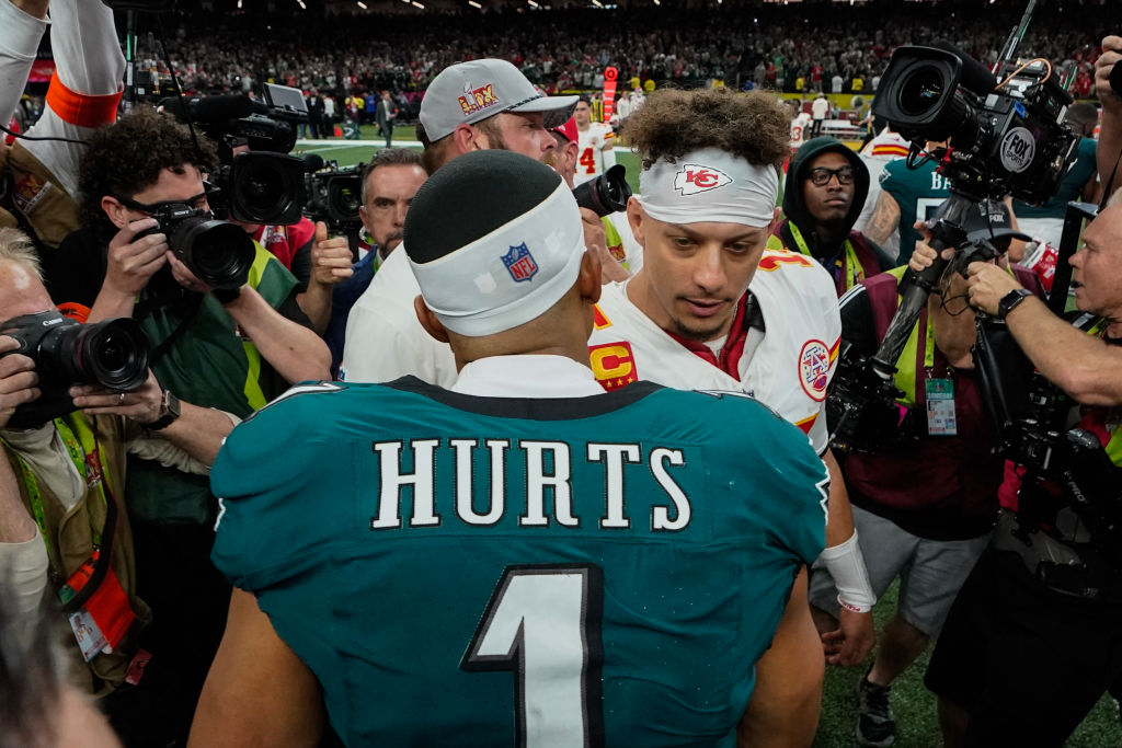 Patrick Mahomes' Voodoo Doll Poked By Eagles' Fan at Super Bowl LIX ...