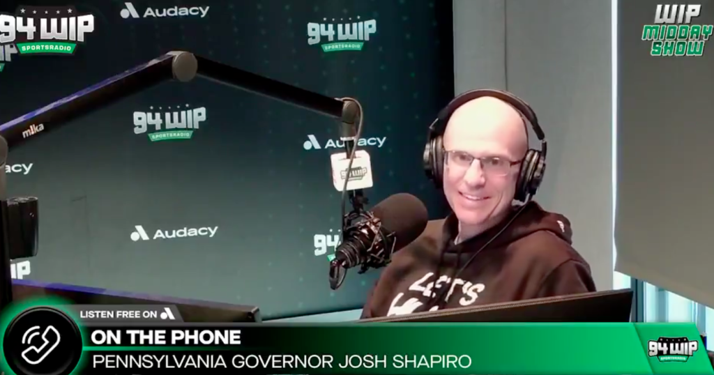 Governor calls local sports radio to celebrate Super Bowl