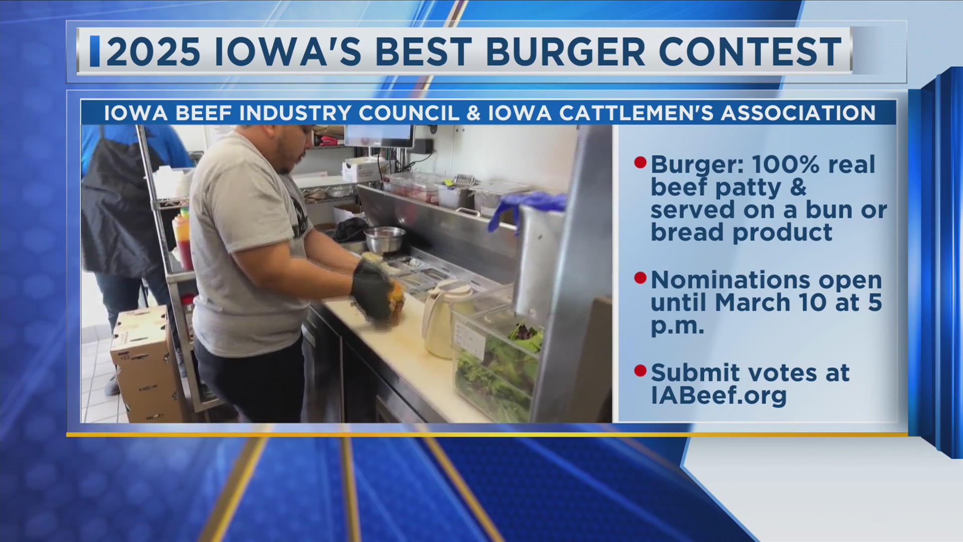 2025 Iowa's Best Burger Contest