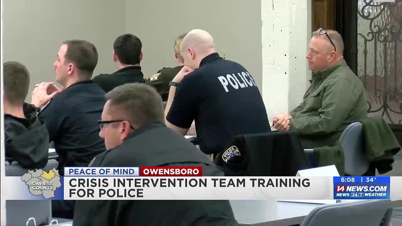 Law enforcement participate in Crisis Intervention Team training