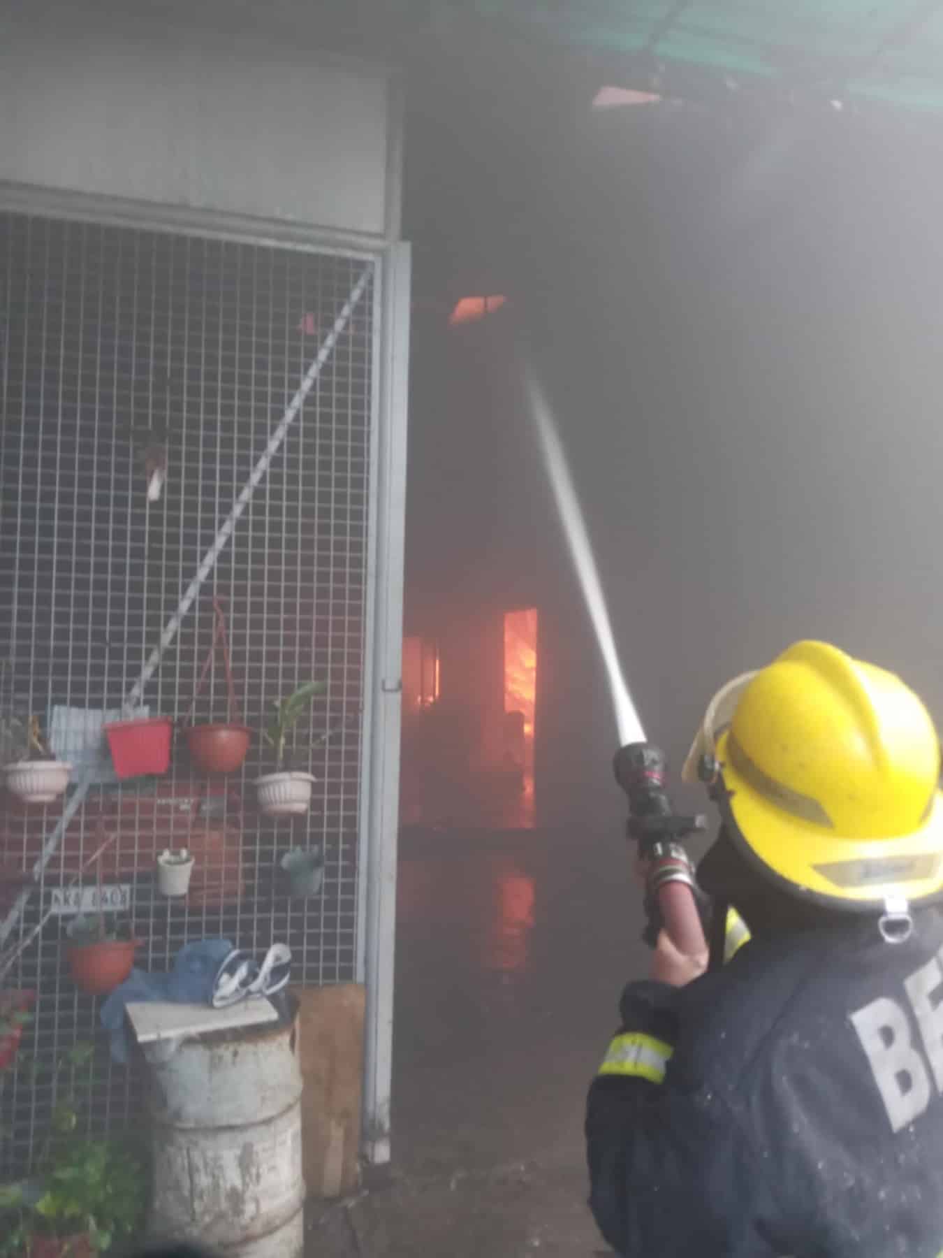 Fire hits a warehouse in Marikina City