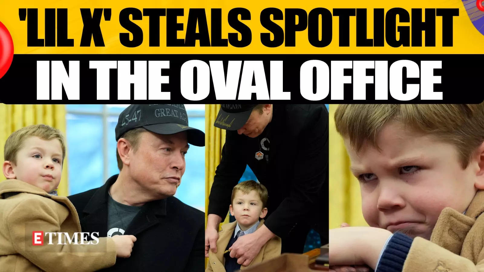 Lil X Copies Dad Elon Musk’s Moves; Steals the Show in Oval Office